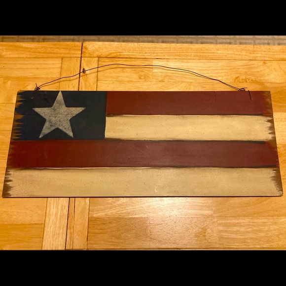 Wall Decor | Primitive American Flag Wall Hanging | Poshmark
